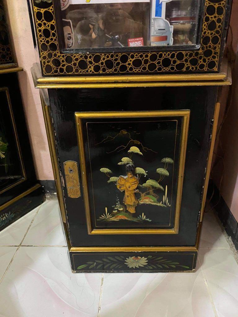 Vintage Japanese Display Cabinet and Wall Display, Furniture & Home ...