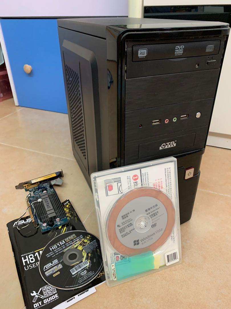 電腦主機 computer + display card + genuine windows, 電腦 ＆ 平板電腦, 電腦 - Carousell