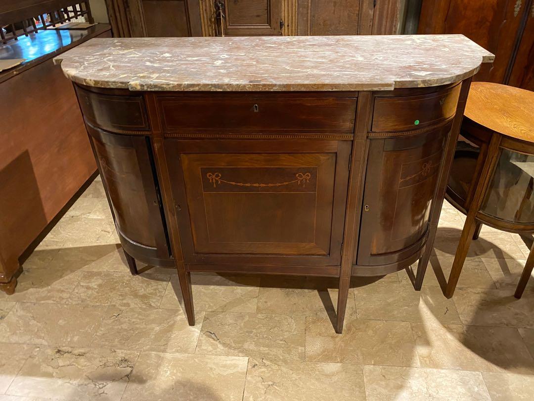 Antique marble top cabinet, Furniture & Home Living, Furniture, Shelves ...