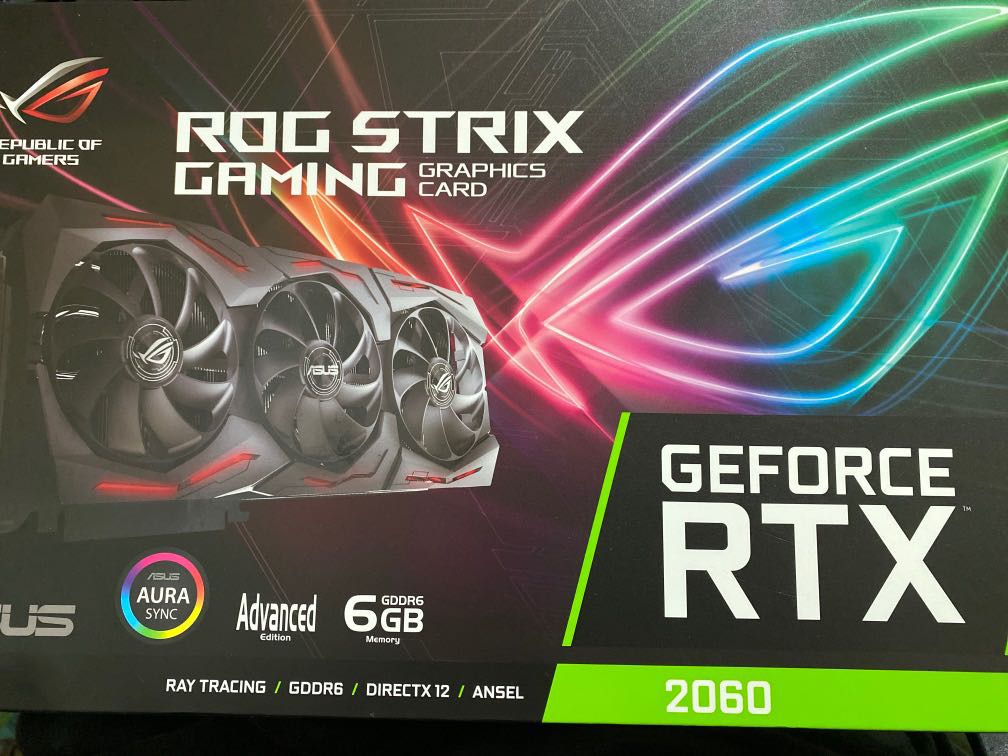Asus ROG Strix Geforce RTX 2060, 電腦＆科技, 手提電腦 - Carousell
