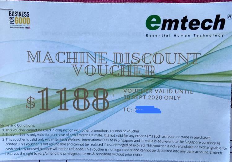 Emtech Wellness Voucher, Health & Nutrition, Health Supplements, Health ...