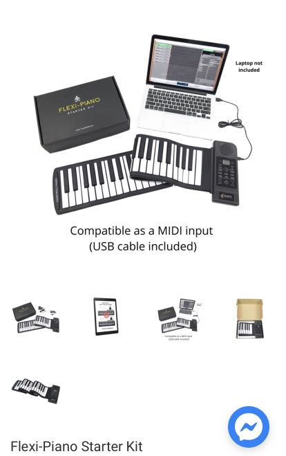 Flexi Piano (rollable piano), Hobbies & Toys, Music & Media, Musical ...