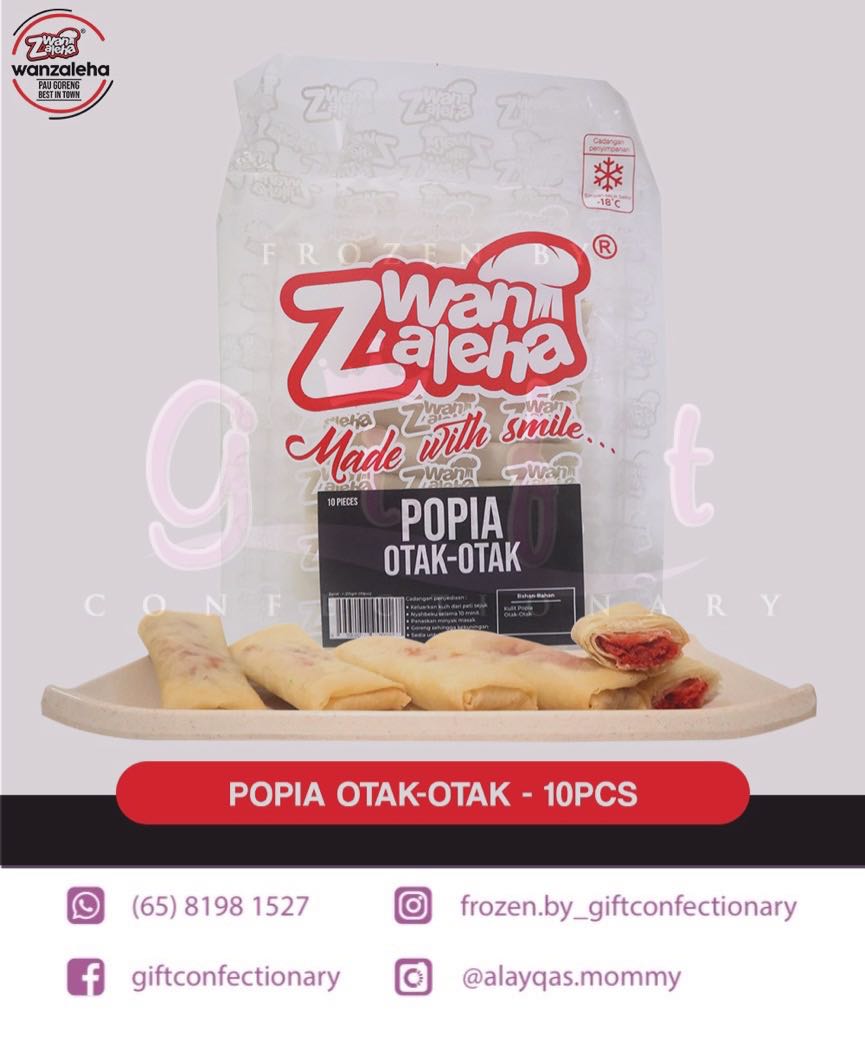 Frozen Popia Otak-otak 3 for $10, Food & Drinks, Chilled & Frozen Food ...