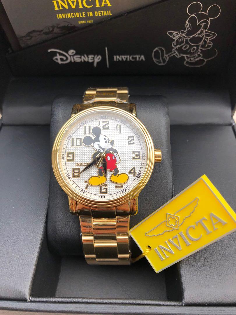 Invicta Mickey Mouse Gold Watch - Limited Edition, Luxury, Watches on ...