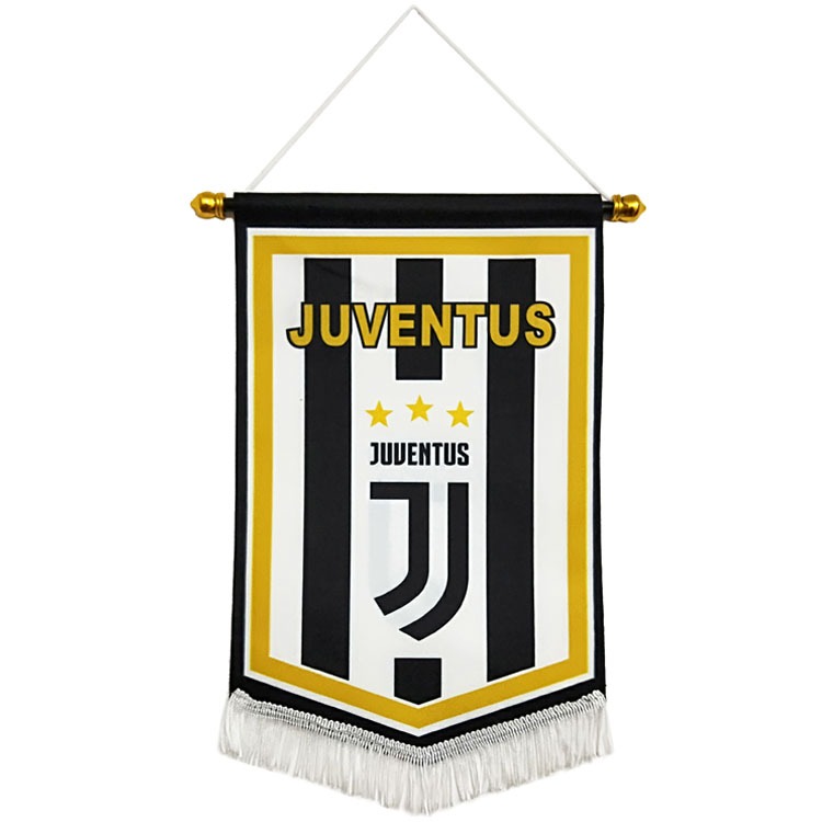 Juventus Pentagonal Football Flag / Banner Ready Stock, Furniture ...