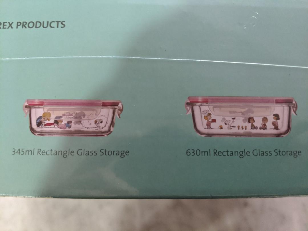 [Limited Edition] Pyrex x Peanuts Lunch Boxes, Furniture & Home Living ...