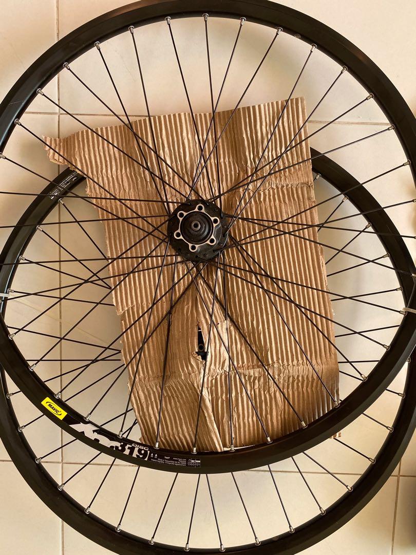 [Price Reduction] Mavic XM319 Rim with Shimano Deore M525 Hub Wheelset ...