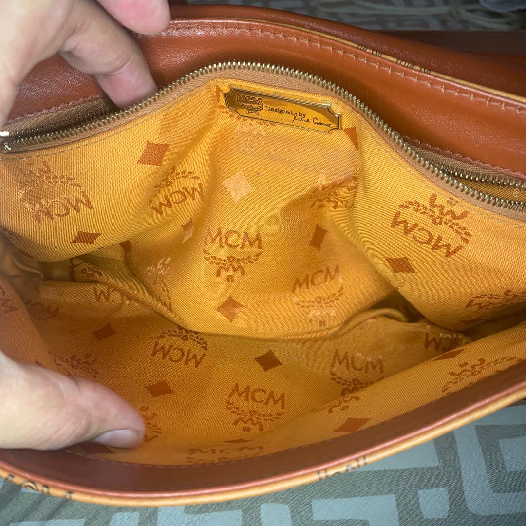 MCM Germany Cognac Baguette Pochette, Women's Fashion, Bags & Wallets ...