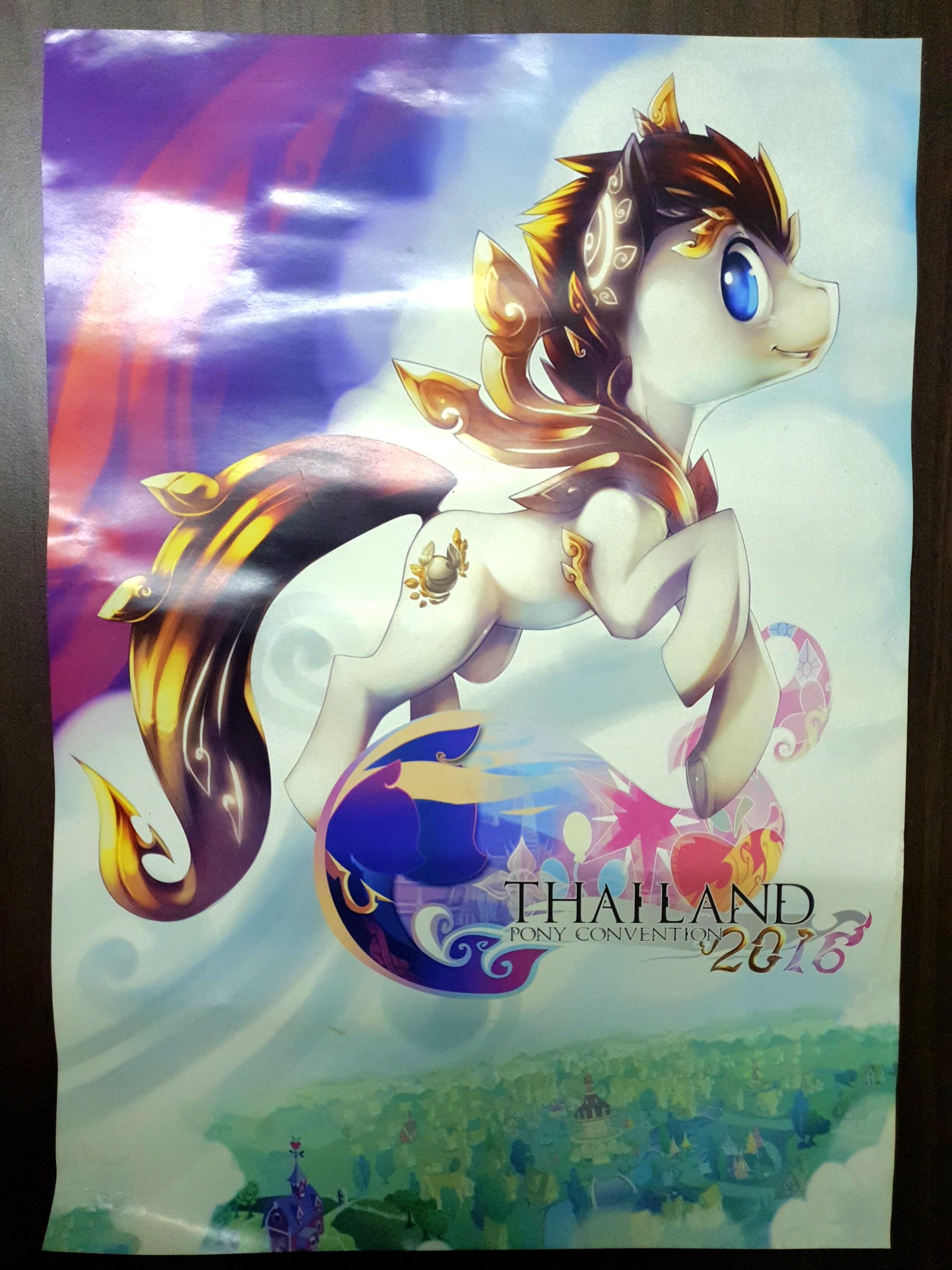 My Little Pony White A3 size Poster (Thailand PonyCon 2016), Everything ...