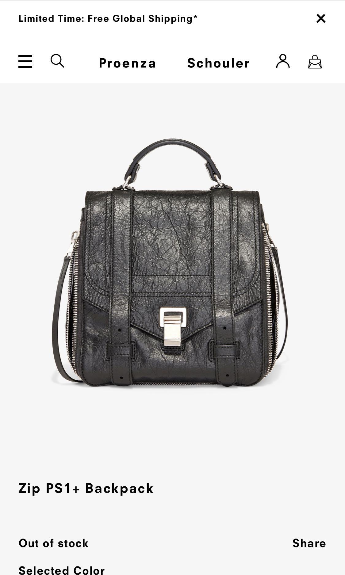 [New-Full Set-Proenza Schouler] Zip PS1+ convertible cross body ...