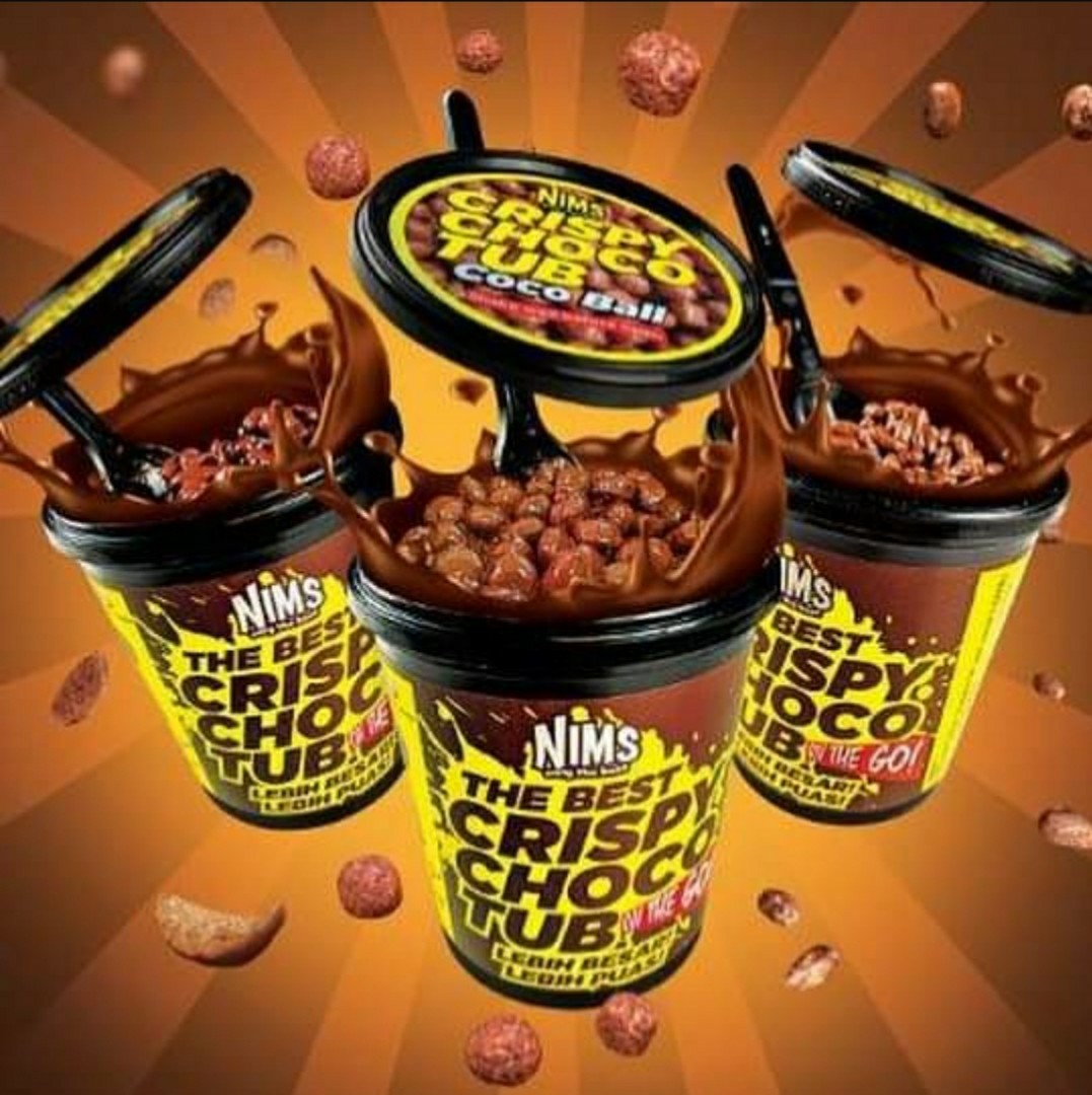 Nims Crispy Chocotub, Food & Drinks, Packaged & Instant Food on Carousell