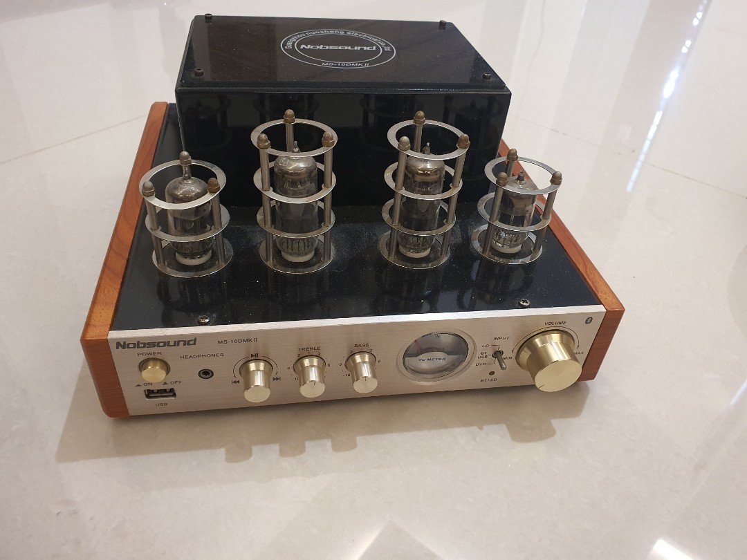 Nobsound MS-10D MKII Bluetooth Tube Amplifier HiFi Stereo Power Amp ...