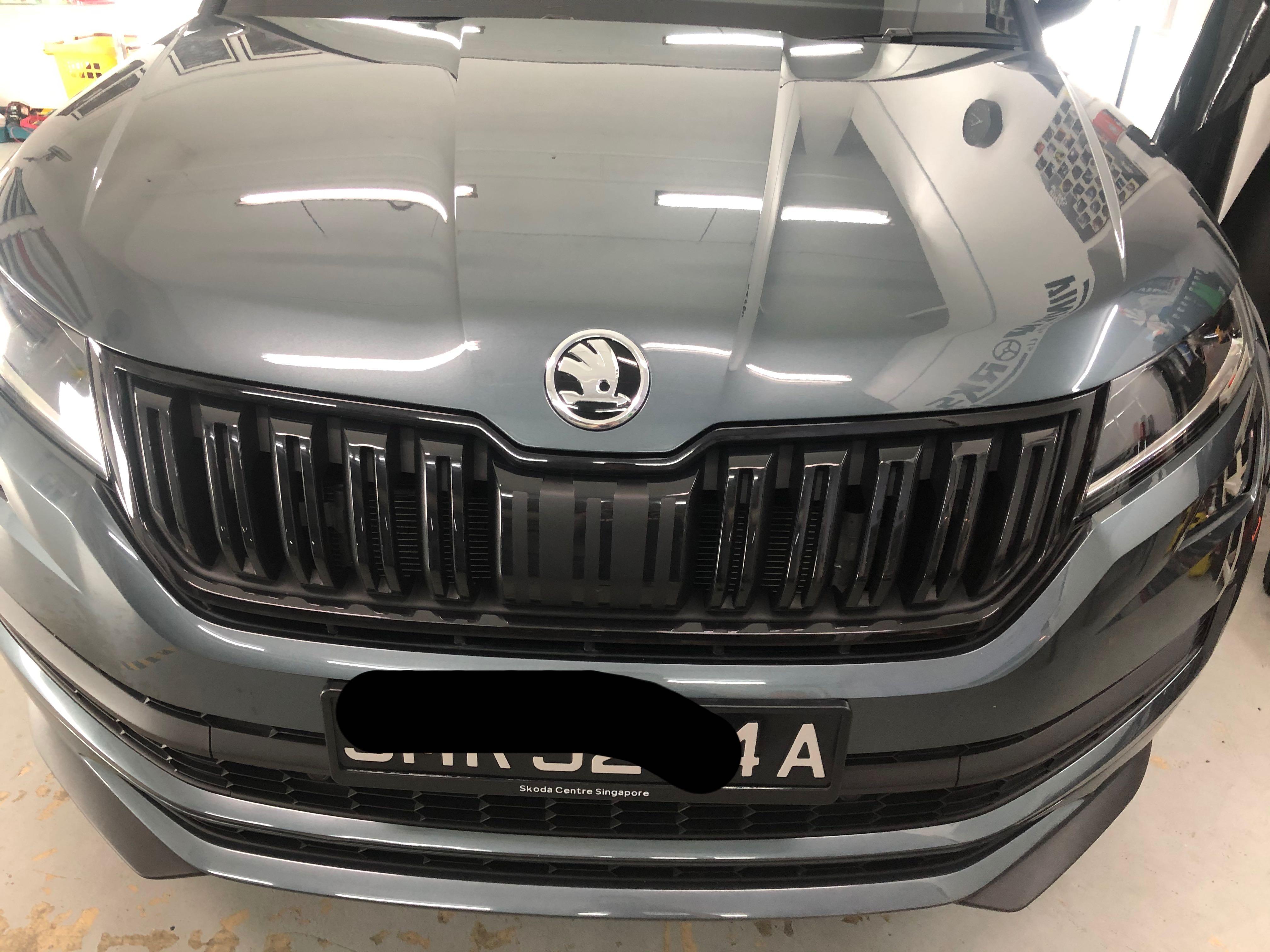 Skoda front grill sticker wrap, Car Accessories, Accessories on Carousell