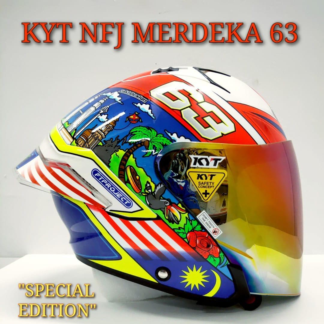 "SPECIAL EDITION" KYT MERDEKA HELMET, Motorcycles, Motorcycle Apparel ...