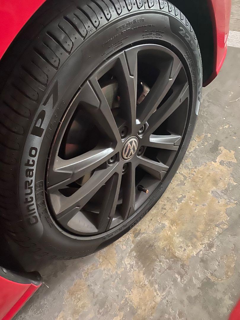 Stock Golf mk7.5 rim, Car Accessories, Tyres & Rims on Carousell