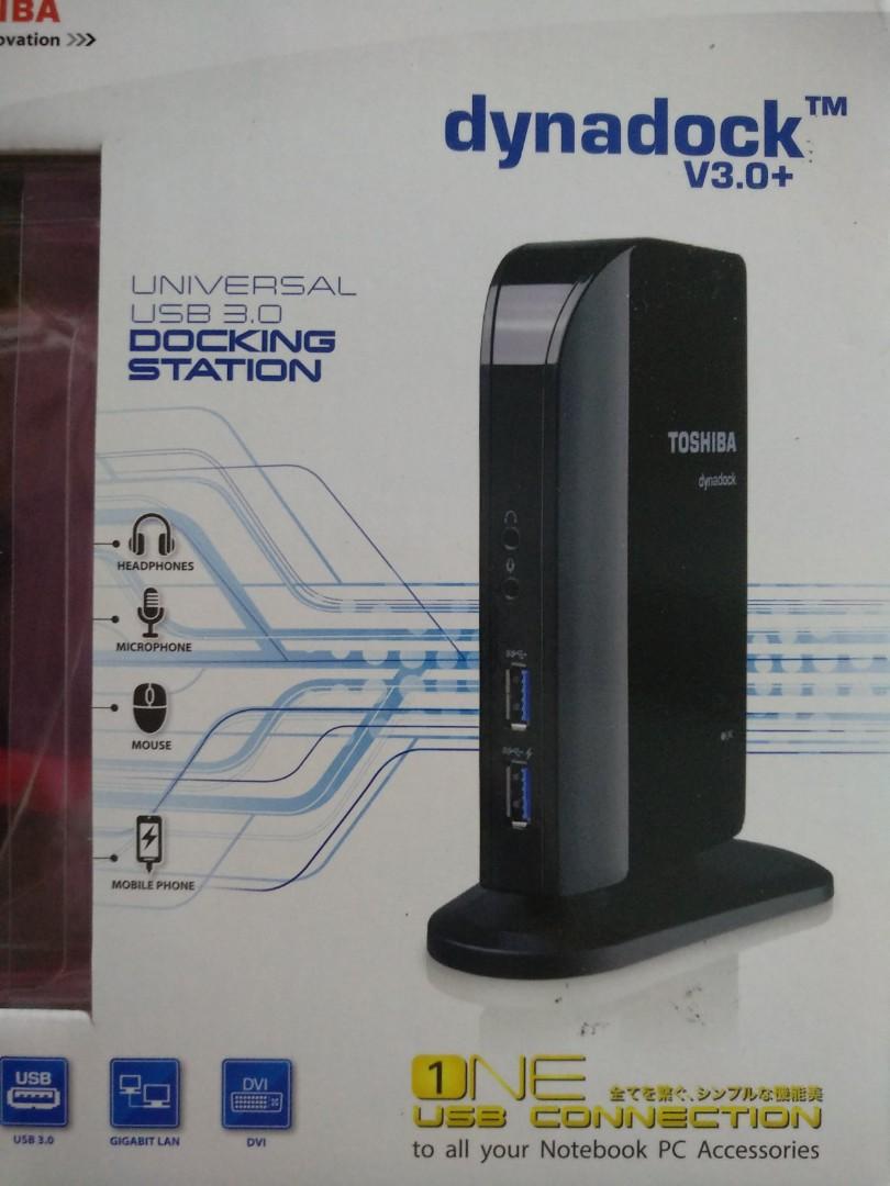 Toshiba Dynadock V3.0+ Laptop / Desktop USB 3.0 Docking Station, Computers & Tech, Parts ...