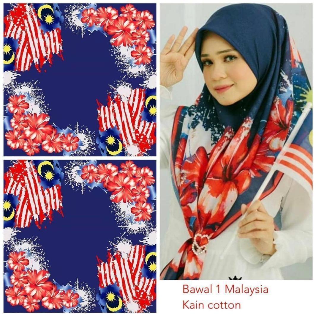TUDUNG MERDEKA / BAWAL MERDEKA, Women's Fashion, Watches & Accessories ...