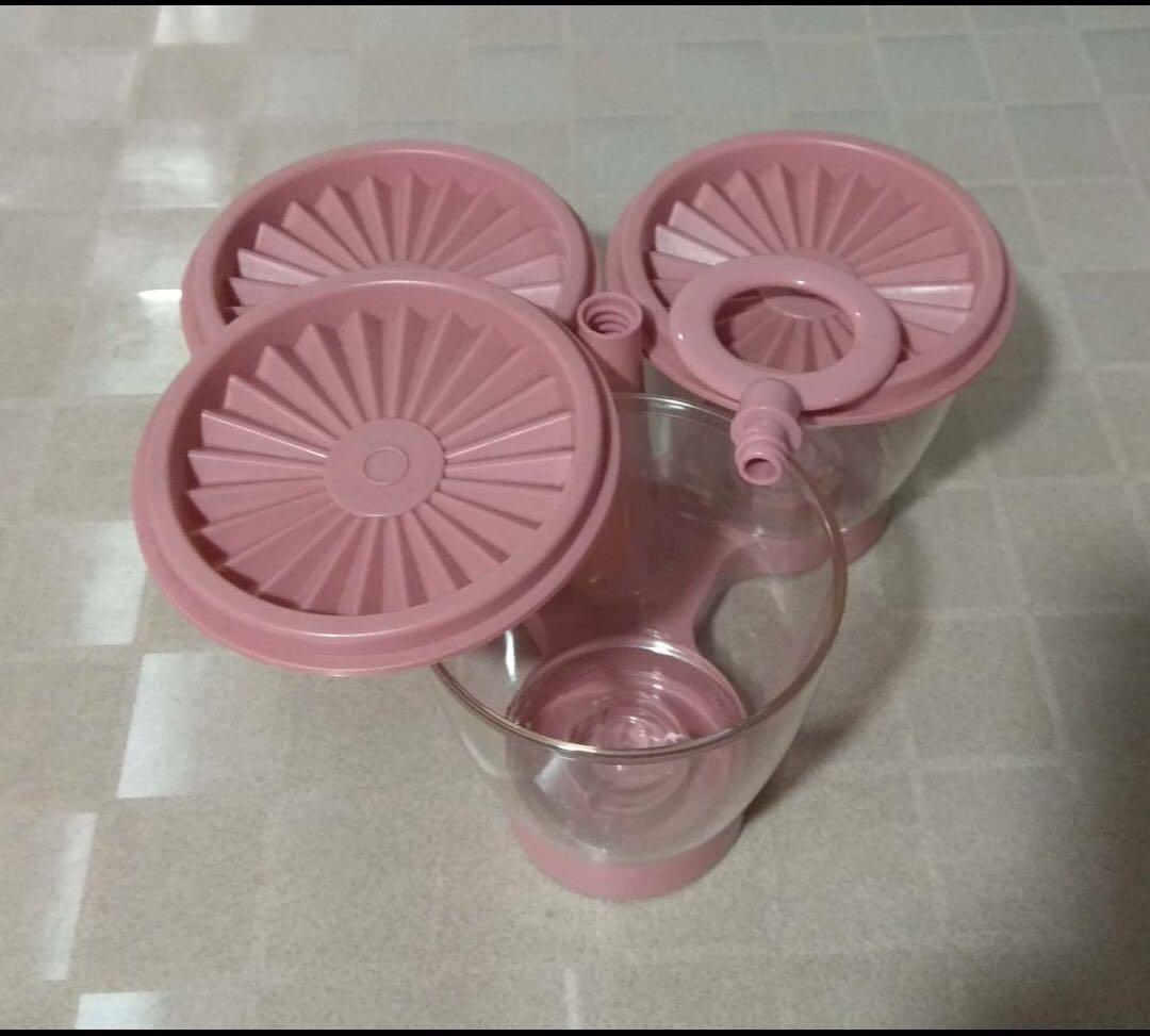 Tupperware Condiment Set w Holder, Furniture & Home Living, Kitchenware ...