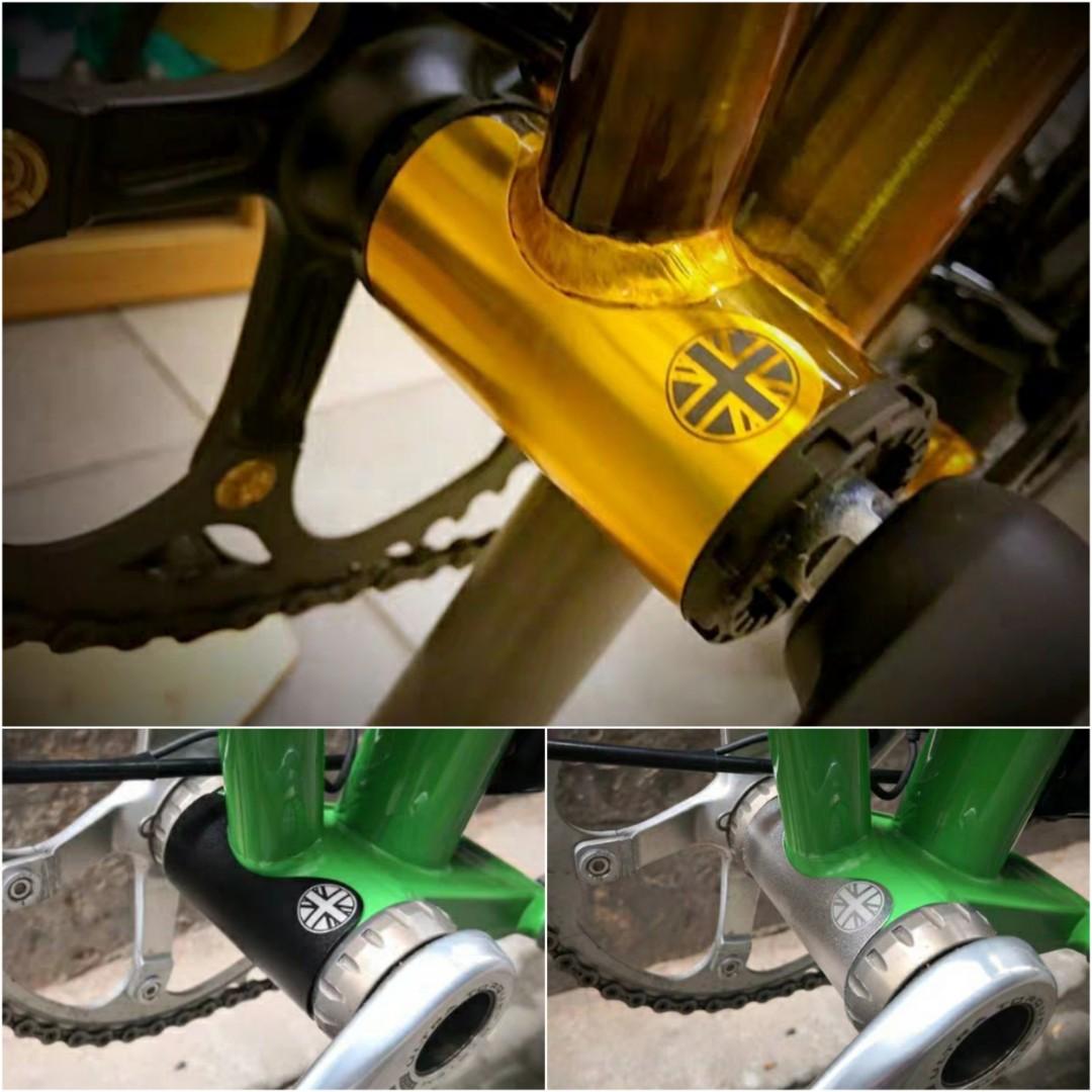 Union Jack bottom bracket shell / triangle chainstay protector guard ...