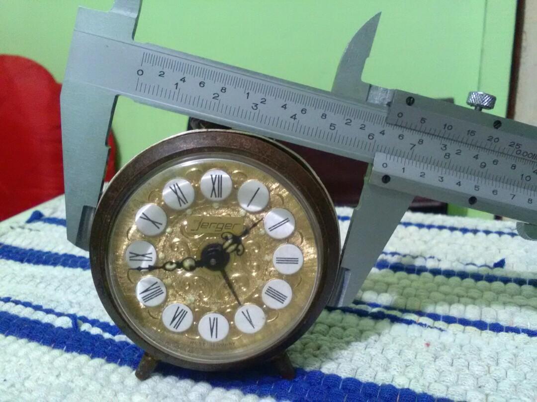 Vintage JERGER-GERMAN made TABLE ALARM CLOCK, Women's Fashion, Jewelry ...