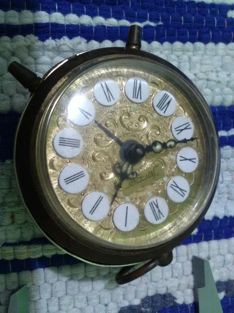 Vintage JERGER-GERMAN made TABLE ALARM CLOCK, Women's Fashion, Jewelry ...