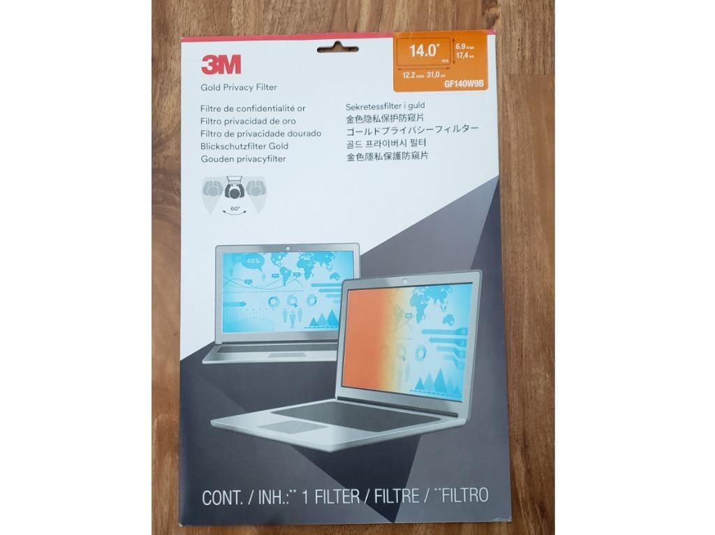 全新 正版 3M 金色 熒幕防窺片 螢幕防窺片 14吋 3M Gold Privacy Filter, 手提電話, 電話及其他裝置配件, 手機 ...