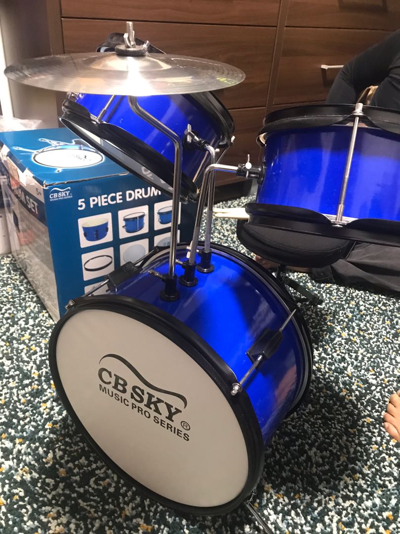 5 piece Drum Set for kids, Hobbies & Toys, Music & Media, Musical ...