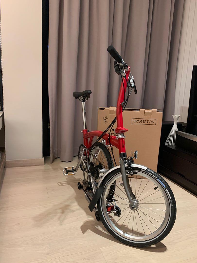BNIB Brompton Superlight House Red Titanium S6RX, Sports Equipment ...