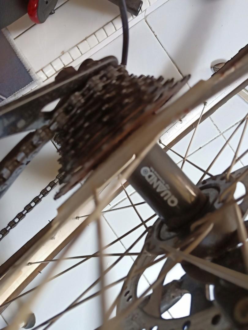 Brandless frame,quando wheel set,front and rear break disc,urata seat ...