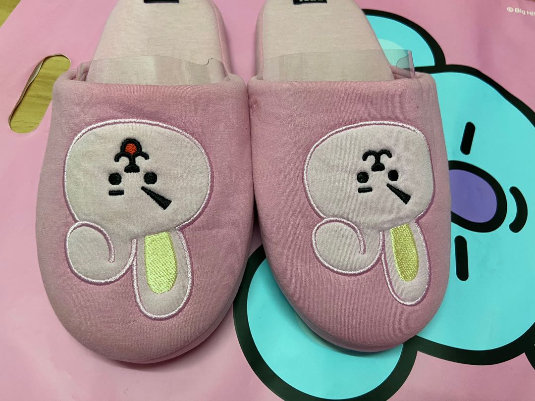 BT21 BTS LINE FRIENDS SLIPPERS, Hobbies & Toys, Memorabilia ...