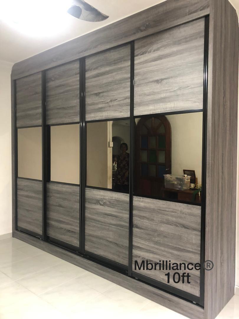 Built in wardrobe with side table, Furniture & Home Living, Furniture ...