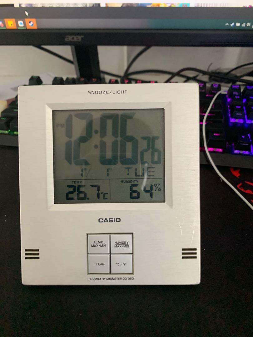 Casio clock, Furniture & Home Living, Home Decor, Clocks on Carousell