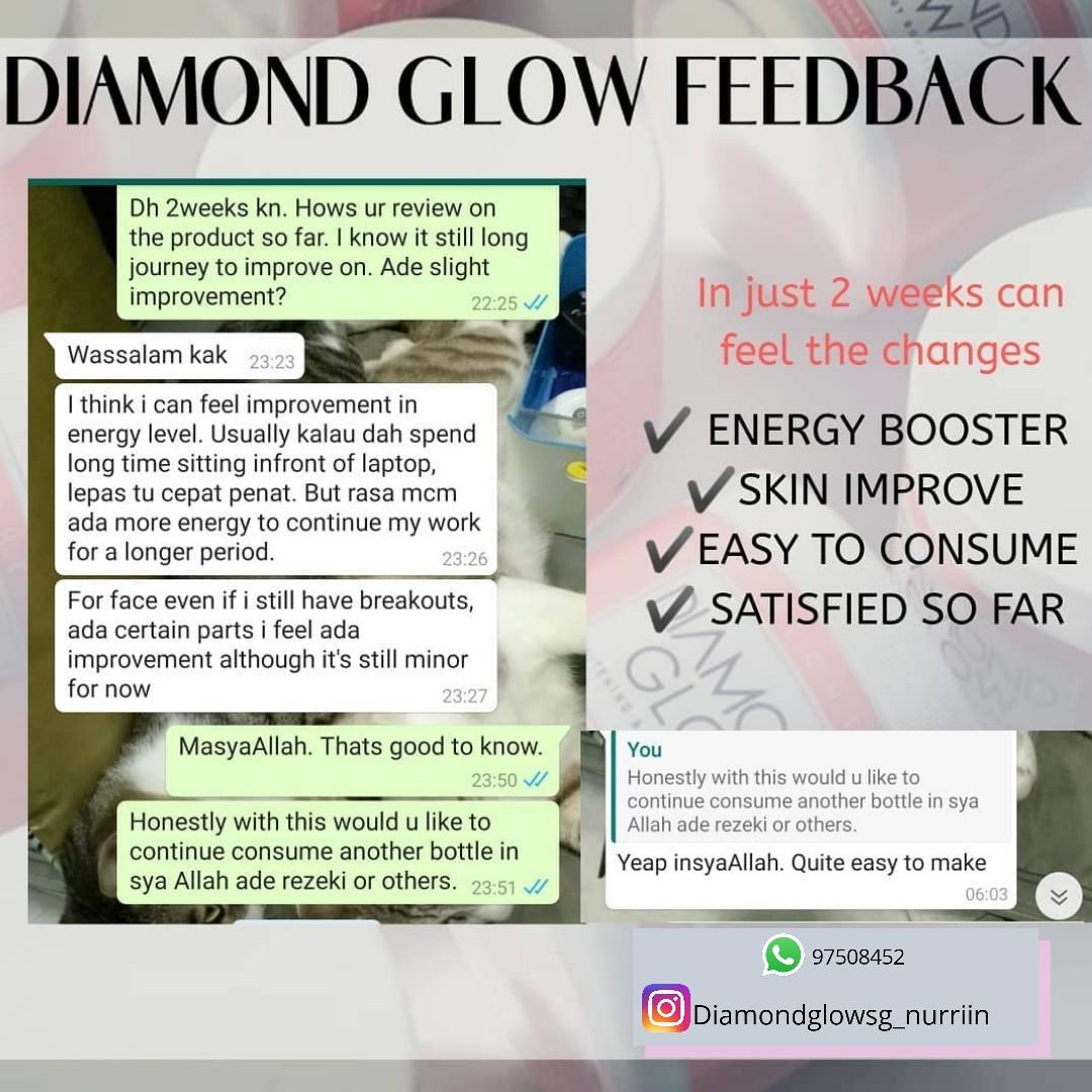 Diamond Glow Collagen, Beauty & Personal Care, Face, Face Care on Carousell