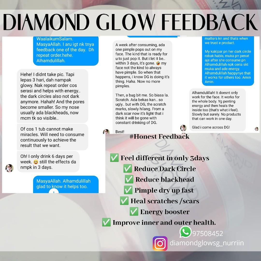 Diamond Glow Collagen, Beauty & Personal Care, Face, Face Care on Carousell