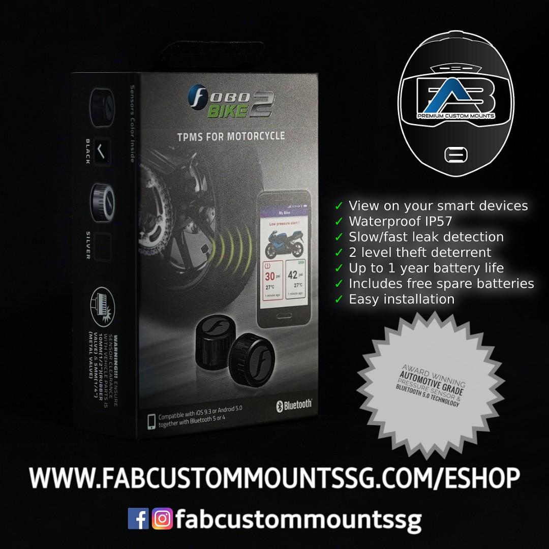 FOBO Bike 2 Tyre Pressure Monitoring System (TPMS), Motorcycles ...