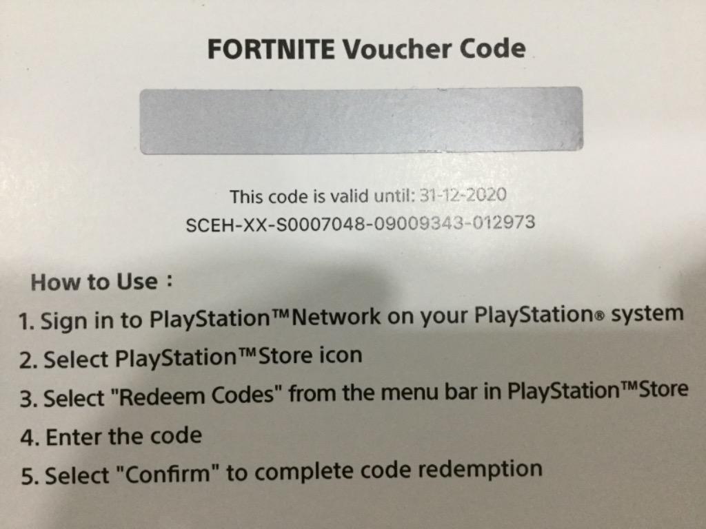 FORTNITE PS4 VOUCHER CODE, Video Gaming, Gaming Accessories, Game Gift ...