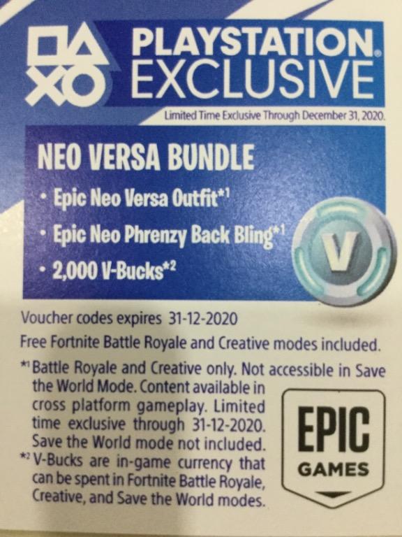 FORTNITE PS4 VOUCHER CODE, Video Gaming, Gaming Accessories, Game Gift ...
