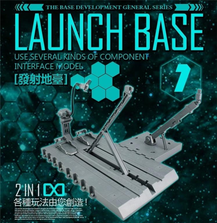 Last set Gunpla Gundam Launch Base Stand, Hobbies & Toys, Toys & Games ...