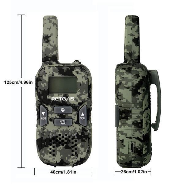 IMDA approved, license free PRM446 2 x Retevis RT33 (one pair) walkie ...