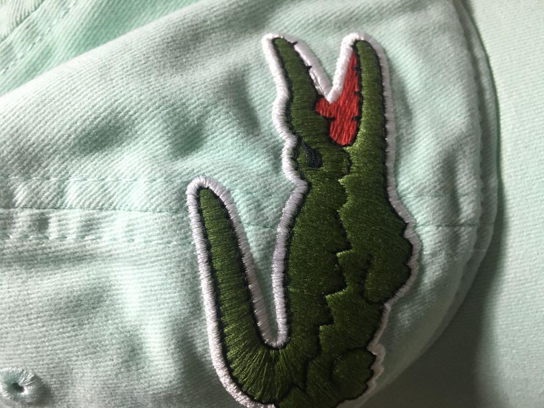Lacoste Big Crocodile Logo Mint Green cap, Men's Fashion, Watches ...