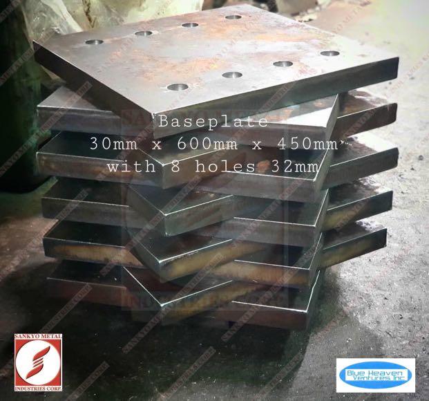 Manufacturer of anchor bolt , MS Plate / Baseplate , sag rod , stud ...