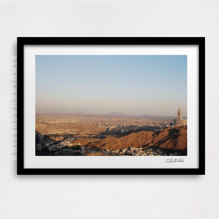 Mecca Valley + Masjid Nabawi - Islamic Wall Poster Frame, Hobbies ...