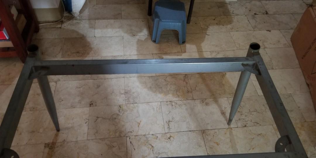 Metal table frame without topglass, Furniture & Home Living, Furniture ...