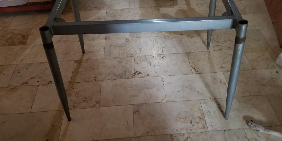 Metal table frame without topglass, Furniture & Home Living, Furniture ...