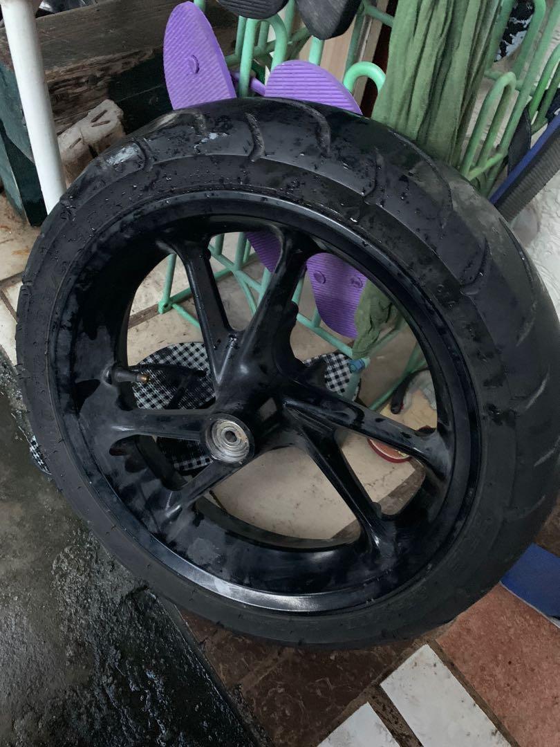 NMAX stock mags and tire, Motorbikes, Motorbike Parts & Accessories ...