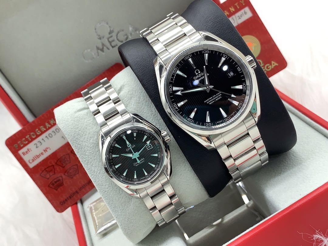 Omega Aqua Terra Couple Watch, Luxury, Watches on Carousell