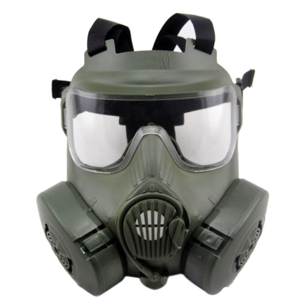 Pathfinder Cosplay CS Wargame Airsoft Double Filter Fan Safety Gas Mask ...