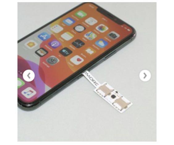 Simore iPhone 11 Pro Dual SIM Adapter with case, Audio, Portable Audio ...