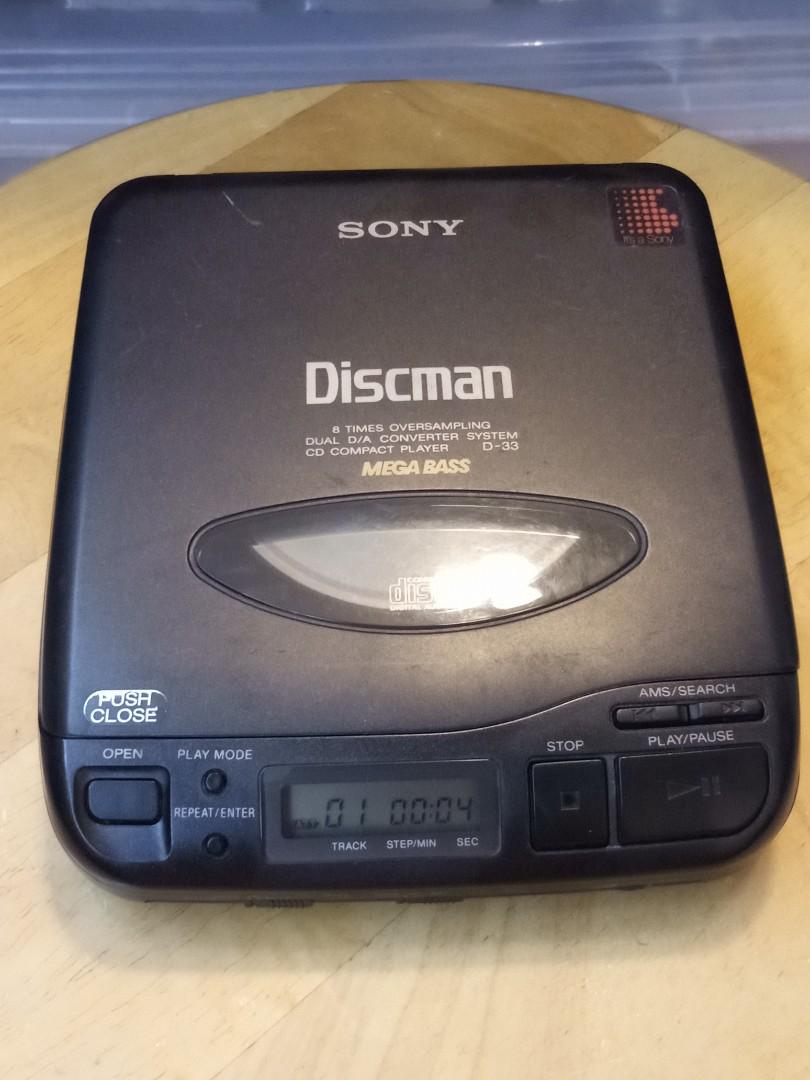 SONY D-33 DISCMAN CD PLAYER CD 機 WALKMAN 全正常, 音響器材, 音樂播放裝置 MP3及CD ...