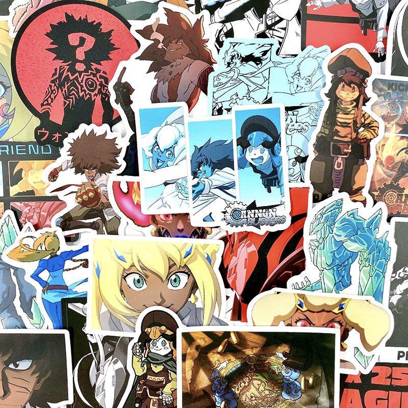 (Stickers) 50pc Cannon Busters American Japanese Manga Comics Anime ...